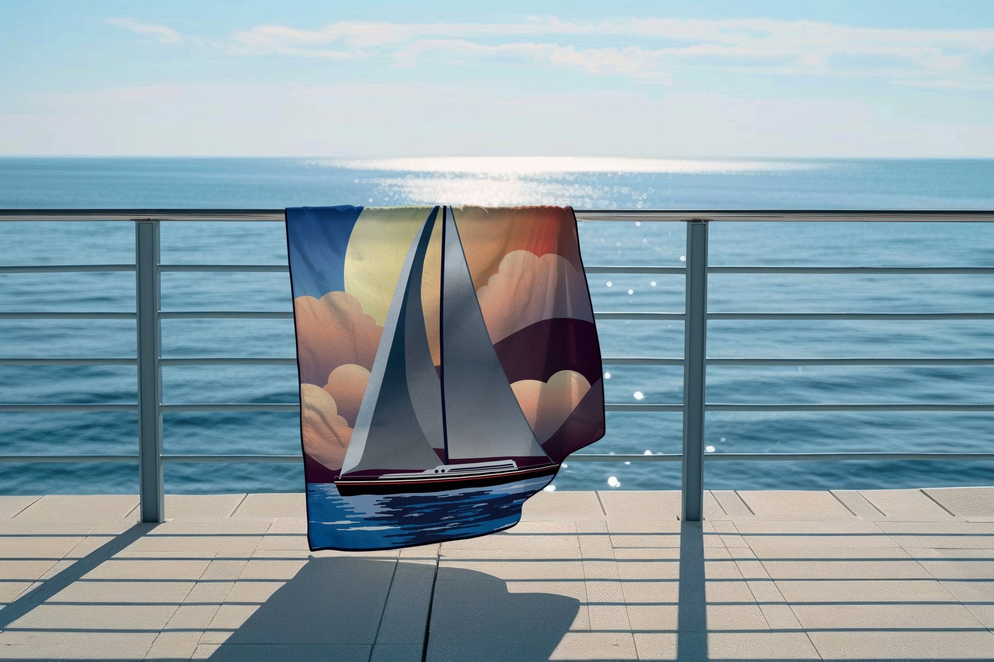 Serviette de plage Transatlantique XL | La meilleure microfibre – Solem